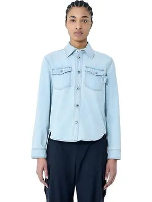 Bottega Veneta Extra Bleach Denim Shirt - Blue