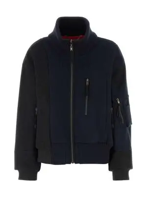 MAISON MARGIELA Two-tone Wool Bomber Jacket - Multicolor