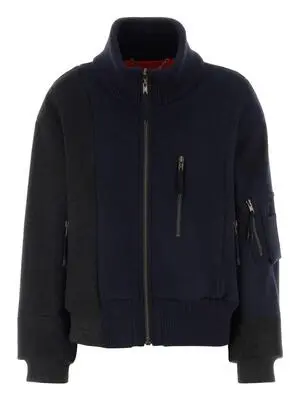 MAISON MARGIELA Two-tone Wool Bomber Jacket - Multicolor