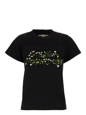 Stella McCartney Floral Embroidered T-shirt - Multicolor