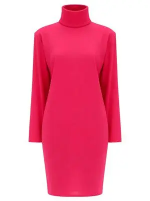 Saint Laurent Silk Boxy Dress - Pink