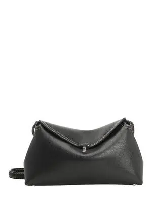 TOTEME T-lock Large Clutch - Black