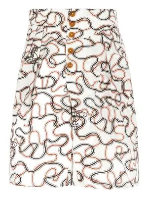 VIVIENNE WESTWOOD Printed Bermuda Shorts - Multicolor