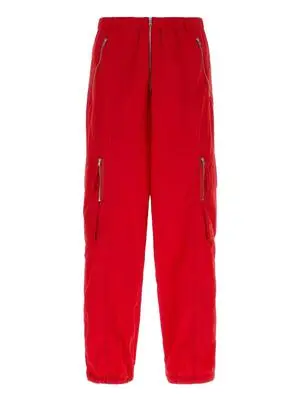 Fendi Nylon Joggers - Red