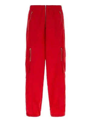 Fendi Nylon Joggers - Red