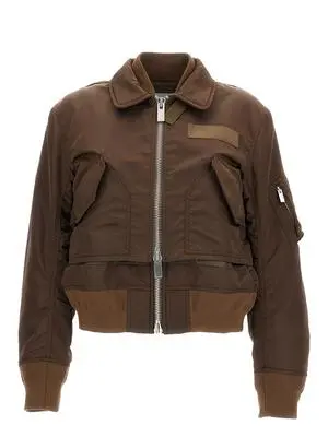 Sacai Sacai Nylon Twill Blouson Multicolor