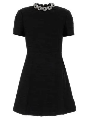 Valentino Garavani Boucle Mini Dress - Black