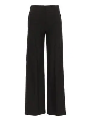 FORTE_FORTE Tailored Wool Blend Trousers - Black