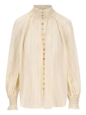 Zimmermann ZIMMERMANN Aster Cotton And Silk Blouse Multicolor