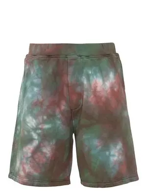 Dsquared2 Cotton Tie-dye Shorts - Green