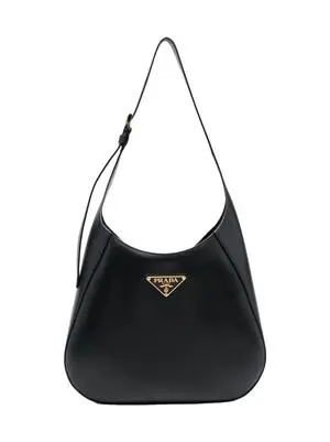 Prada Leather Shoulder Bag - Black