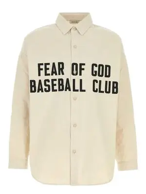 Fear Of God Sand Poplin Oversize Shirt - Brown