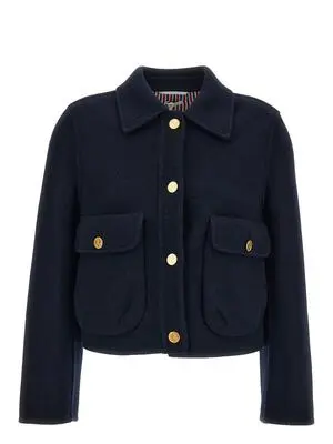 Thom Browne Wool Bell Sleeve Jacket - Multicolor