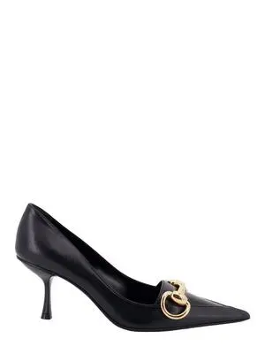 Gucci Boulevard Leather Pumps - Black