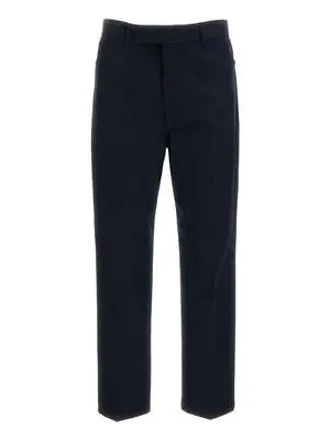 Thom Browne Tapered Chino In Wrinkle Free Cotton Suiting - Multicolor