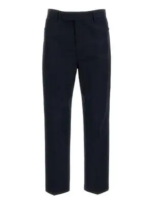 Thom Browne Thom Browne Men Tapered Chino In Wrinkle Free Cotton Suiting Multicolor