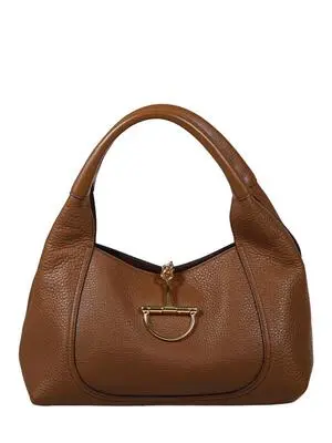 Gucci Softbit Grained Leather Shoulder Bag - Orange