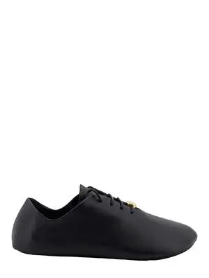 Loewe Pebble Soft Leather Sneakers - Black