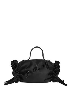 Simone Rocha Mini Double Ribbon Rosette Bag With Turbo Emb - Multicolor