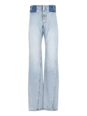 MAISON MARGIELA Two-tone Denim Trousers - Blue