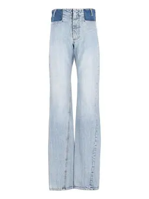 MAISON MARGIELA Two-tone Denim Trousers - Blue