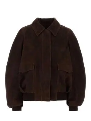 Loewe Chocolate Suede Jacket - Brown