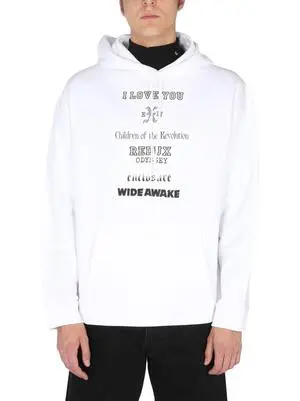 Raf Simons Hooded Sweatshirt - White