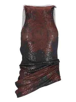 MAISON MARGIELA Printed Draped Top - Multicolor
