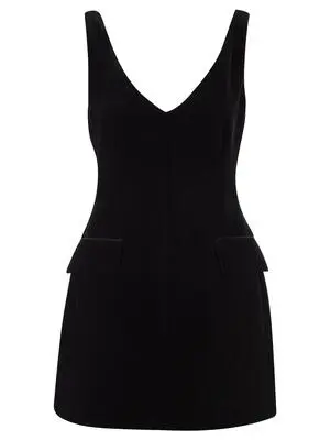 Sportmax Structured Mini Dress - Black