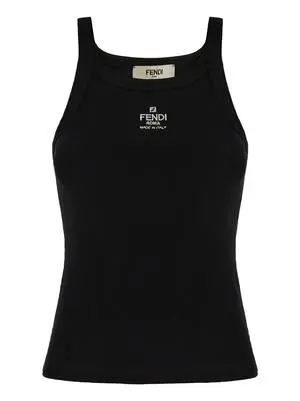 Fendi Ribbed Tank Top - Multicolor
