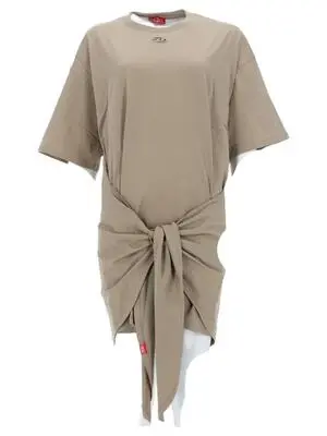 DIESEL® Front Tie T-shirt Dress - Multicolor