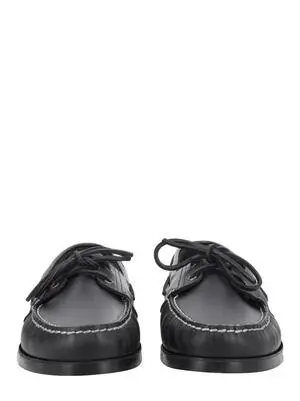 Paraboot Leather Mocassino Barth - Black
