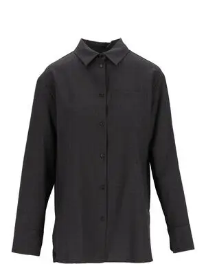 Max Mara Basic Wool Canvas Shirt - Gray