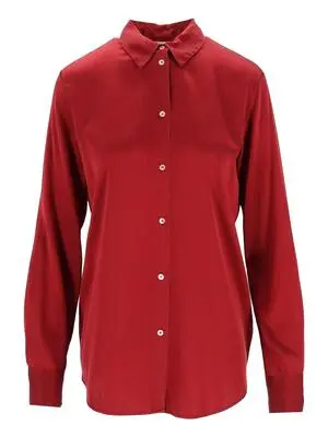 FORTE_FORTE FORTE FORTE Silk Long-Sleeved Shirt