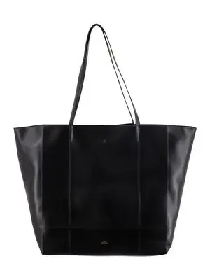 TOTEME Roam Leather Shoulder Bag - Black