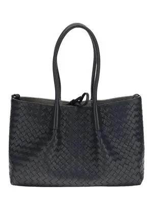 Bottega Veneta BOTTEGA VENETA Pinacoteca Medium Woven Leather Bag Blue