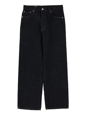 Dries Van Noten Pine Denim Trousers Blue