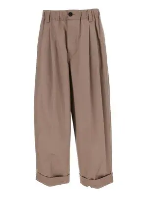 Marni Cotton Canvas Trousers - Multicolor