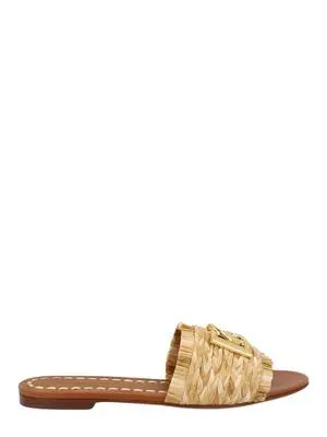 Dolce & Gabbana Sandal With Logo - Cream