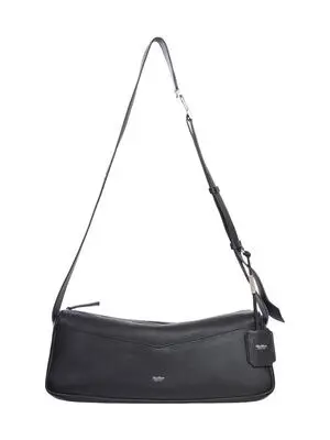 Max Mara Grained Leather Cross Body Bag - Black