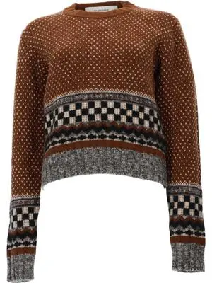 GOLDEN GOOSE Maglia Journey In Lana - Brown