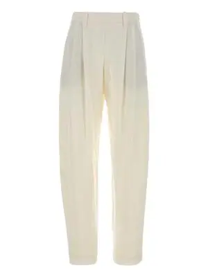 Brunello Cucinelli Crepe Pants - White