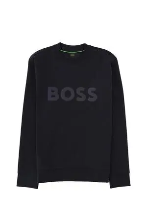 BOSS Sweatshirt With Logo - Blue