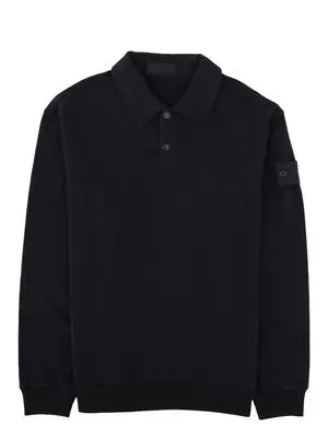 Stone Island Polo Con Patch Logo - Blue