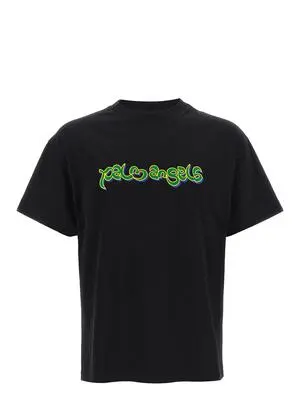 Palm Angels Thai Logo' T-shirt - Black