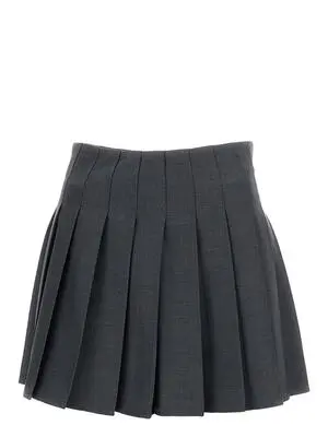 SELF-PORTRAIT Pleated Mini Skirt - Multicolor
