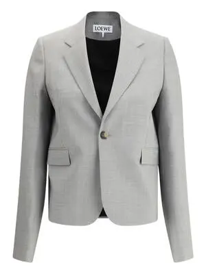 Loewe Wool Single-breasted Jacket - Multicolor