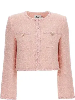 SELF-PORTRAIT Boucle Jacket - Multicolor