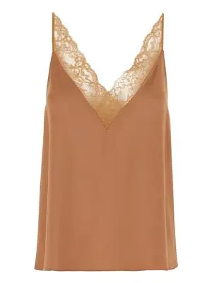 FORTE_FORTE V-neck Lace Top - Multicolor