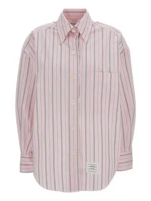 Thom Browne Striped Cotton Shirt - Multicolor